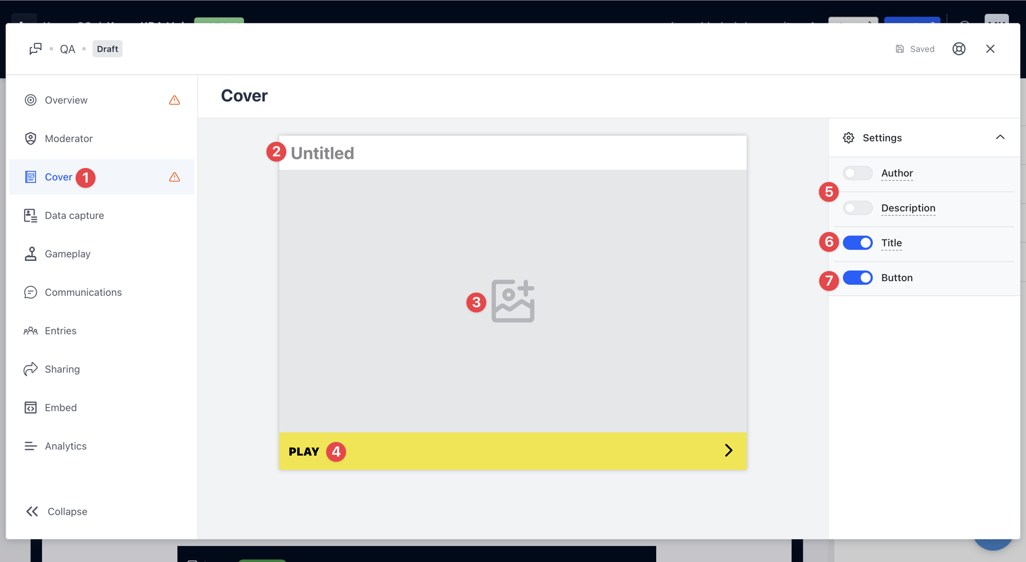 Interactive Q&A Card